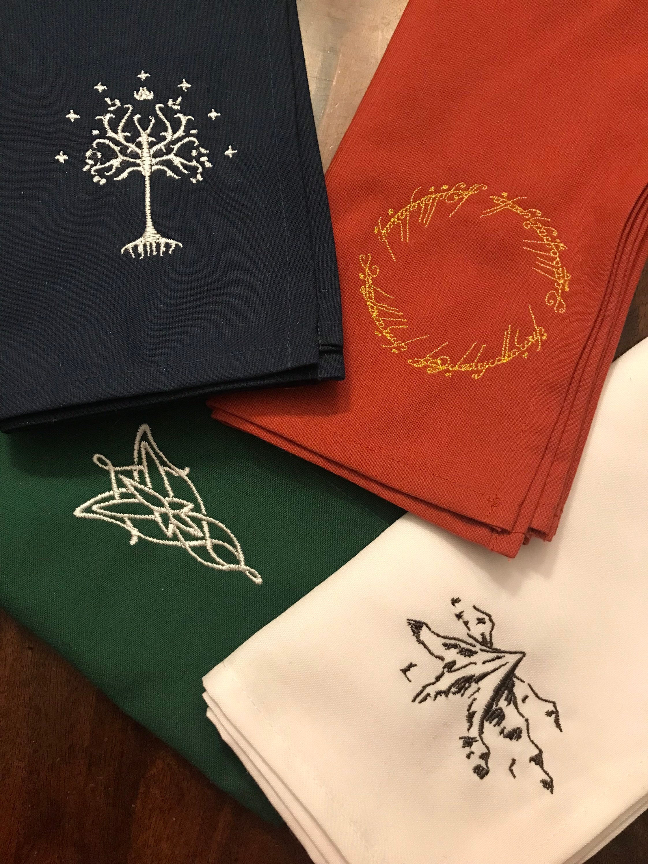 Lord of the Rings Inspired Second Breakfast Napkins - Foldable - Etsy