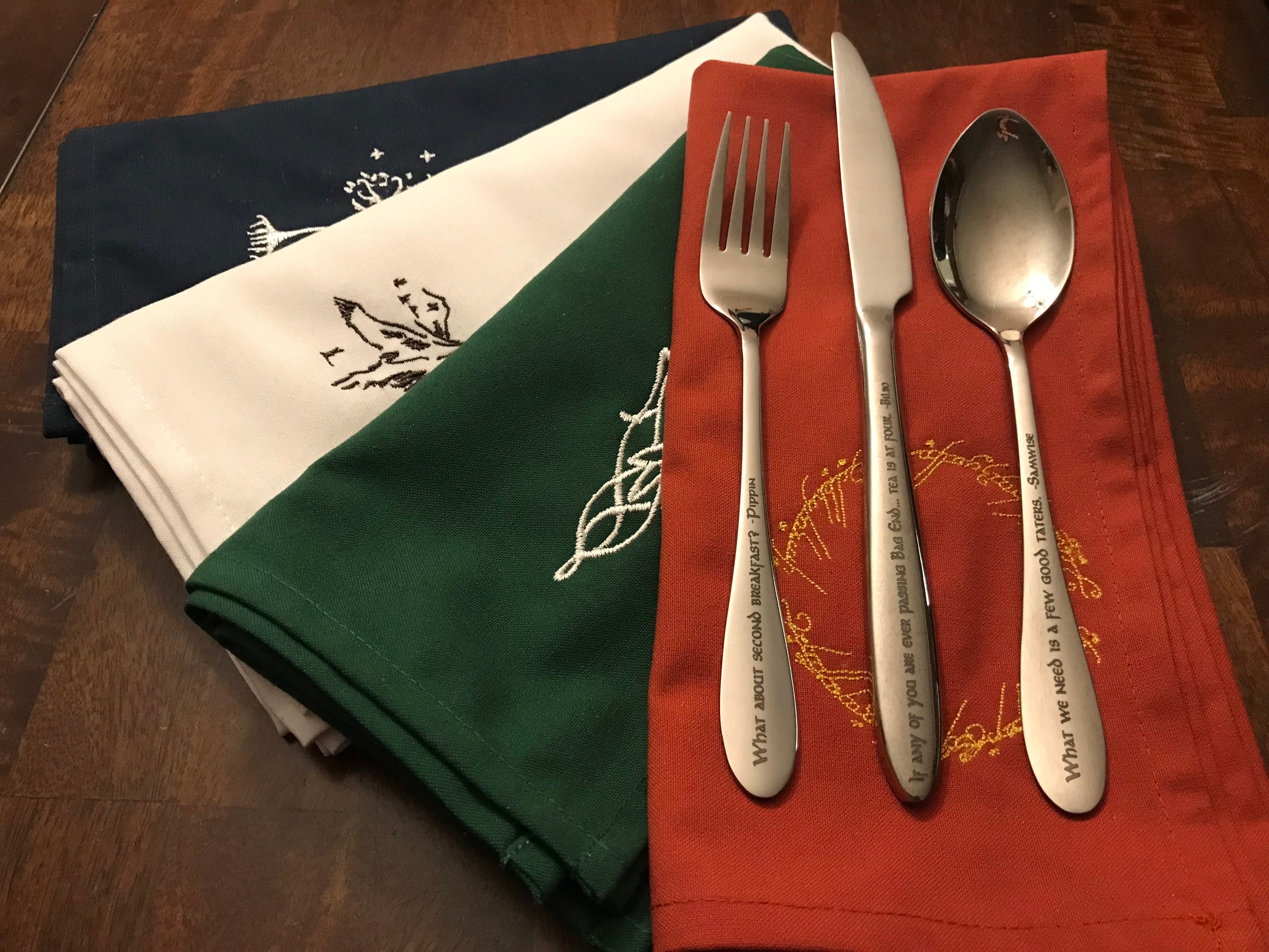 Lord of the Rings Inspired Second Breakfast Napkins - Foldable - Etsy