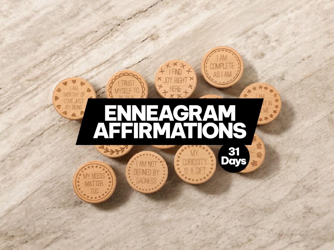 Enneagram Affirmation Coins | 31-day Mindfulness Set - Etsy