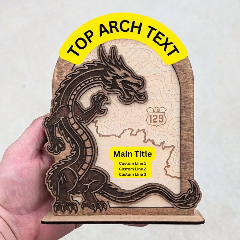 Tail of the Dragon Custom Award Plaque – US 129 Dragon Trophy ...
