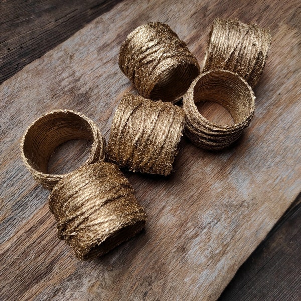 Burlap Napkin Rings - Etsy