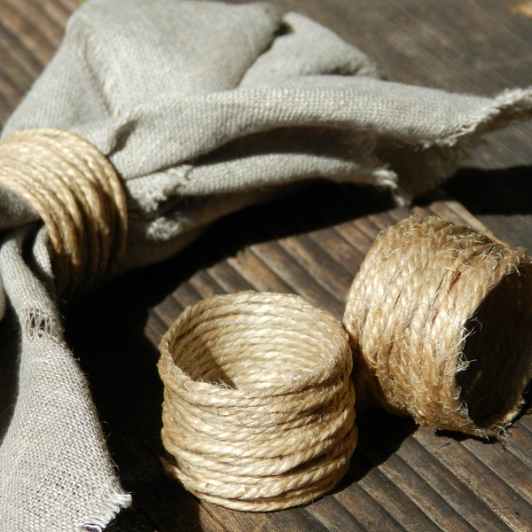 Burlap Napkin Rings - Etsy