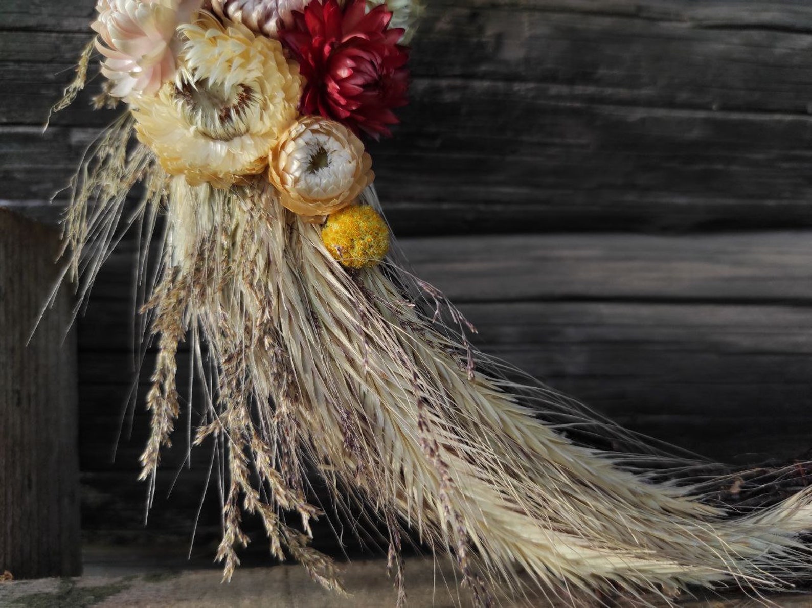 Crescent Moon Wreath Pagan Altar Wreath Dried Floral - Etsy