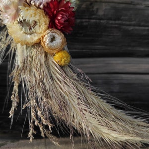 Crescent Moon Wreath Pagan Altar Wreath Dried Floral - Etsy