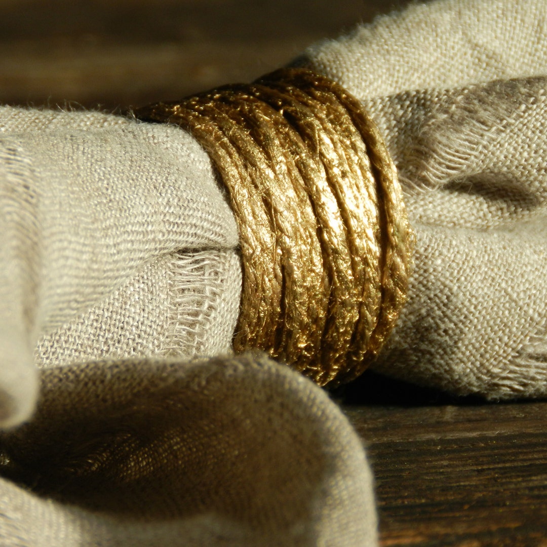 Wedding Napkin Rings 3x3 Cm Golden Napkin Rings Jute Napkin Rings ...