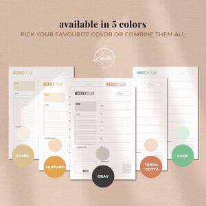 Weekly Goal Planner, Weekly Planner Printable, Weekly to Do List ...