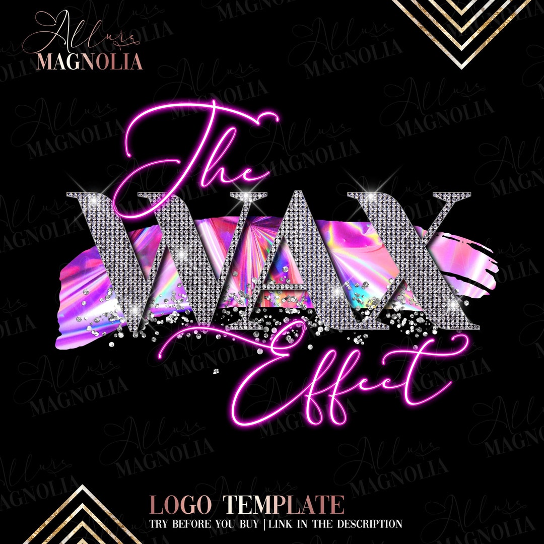 WAX SALON LOGO, Beauty Cosmetics Logo Template, Editable Beauty ...