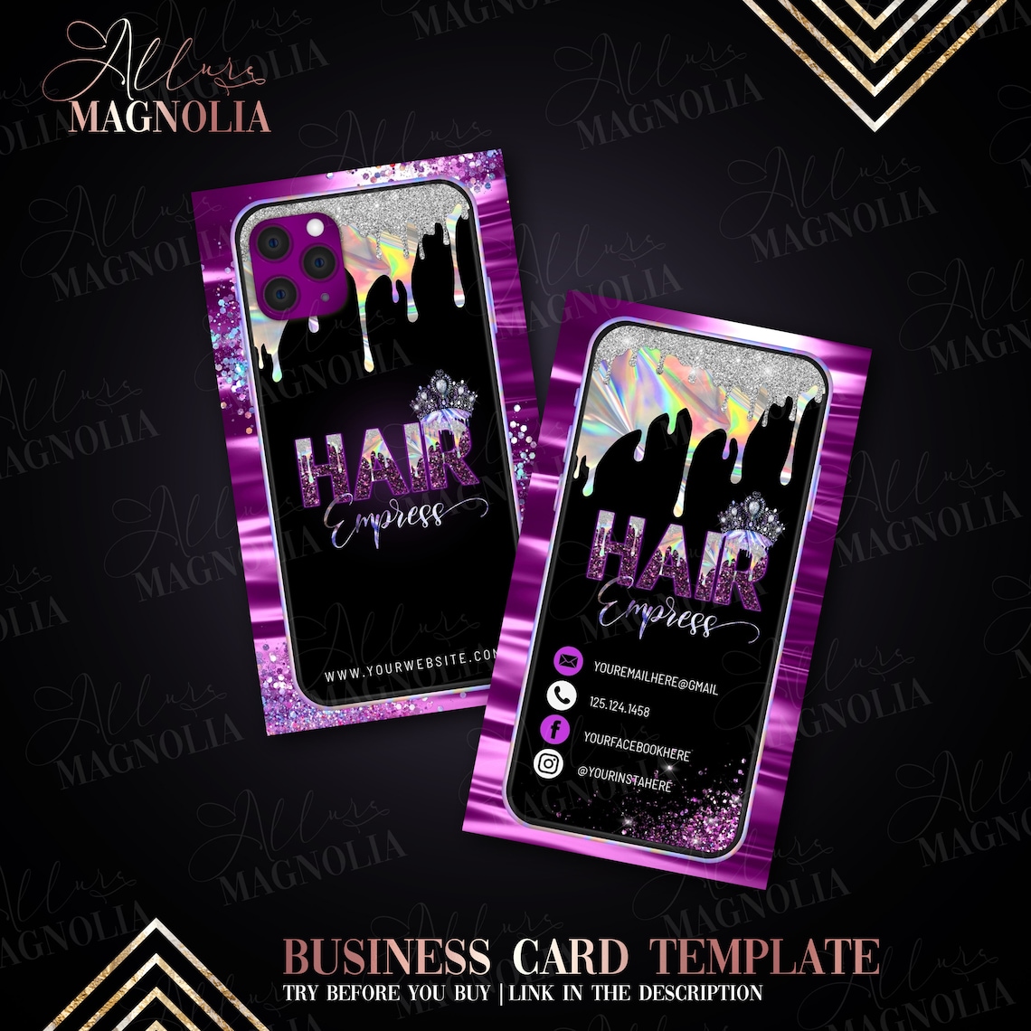 BEAUTY BUSINESS CARD Beauty Cosmetics Business Cards - Etsy