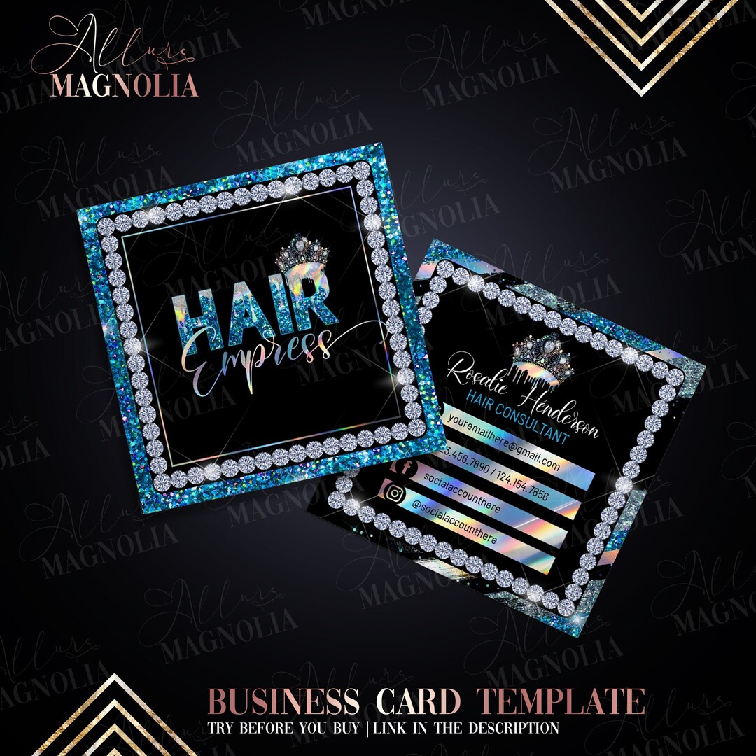 BEAUTY BUSINESS CARD, Beauty Cosmetics Business Cards, Editable Beauty ...