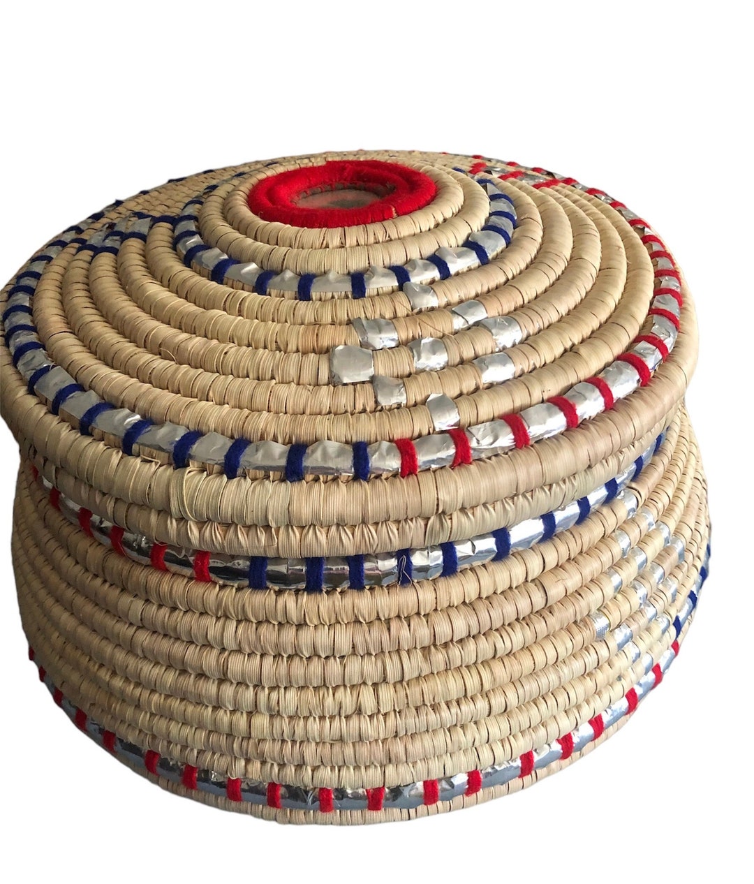 Hand Made Grass Basket,hot Pot,basket With Lid,traditional Roti Basket ...