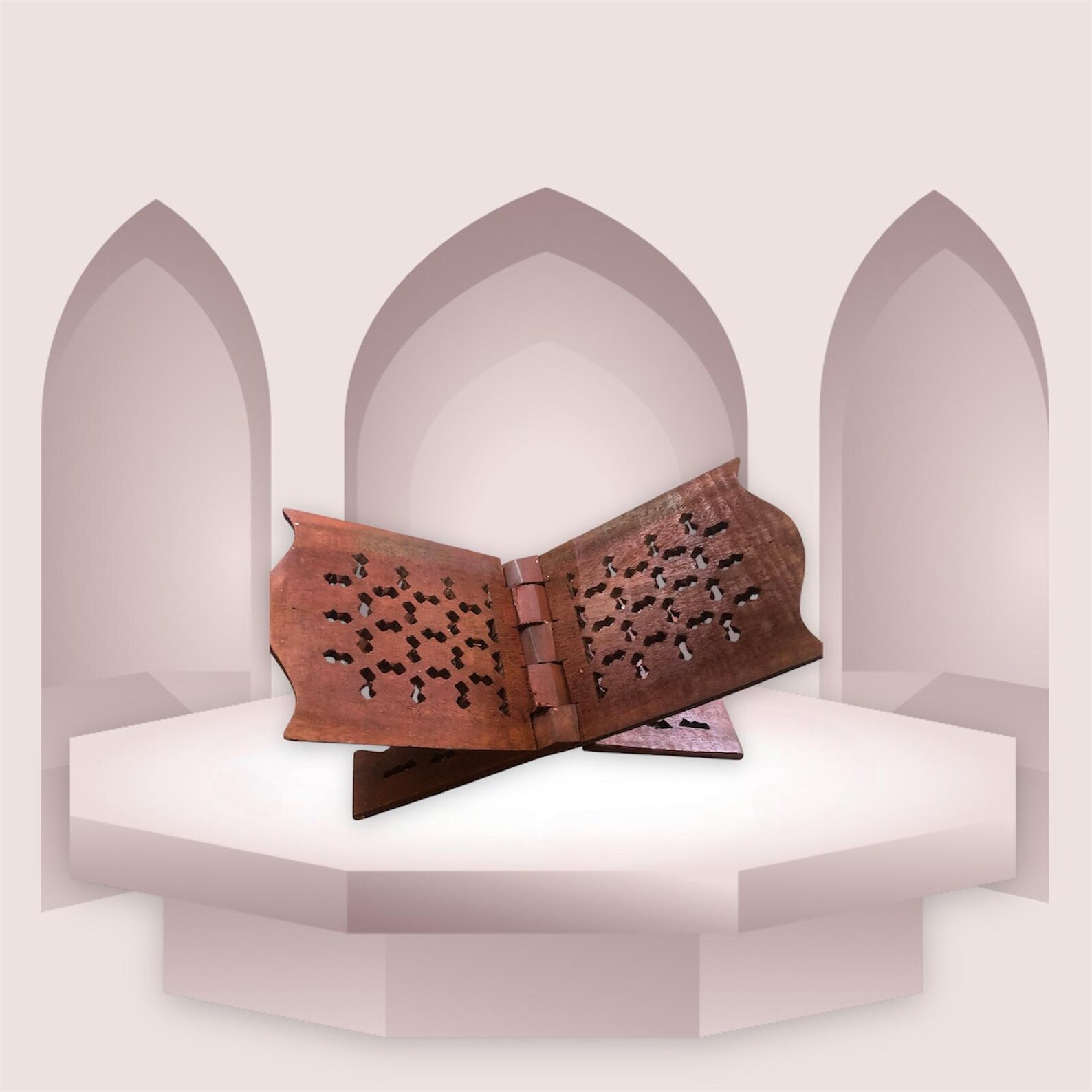 Wooden Quran Holder | Folding Reading Table | Engraved Quran Stand ...