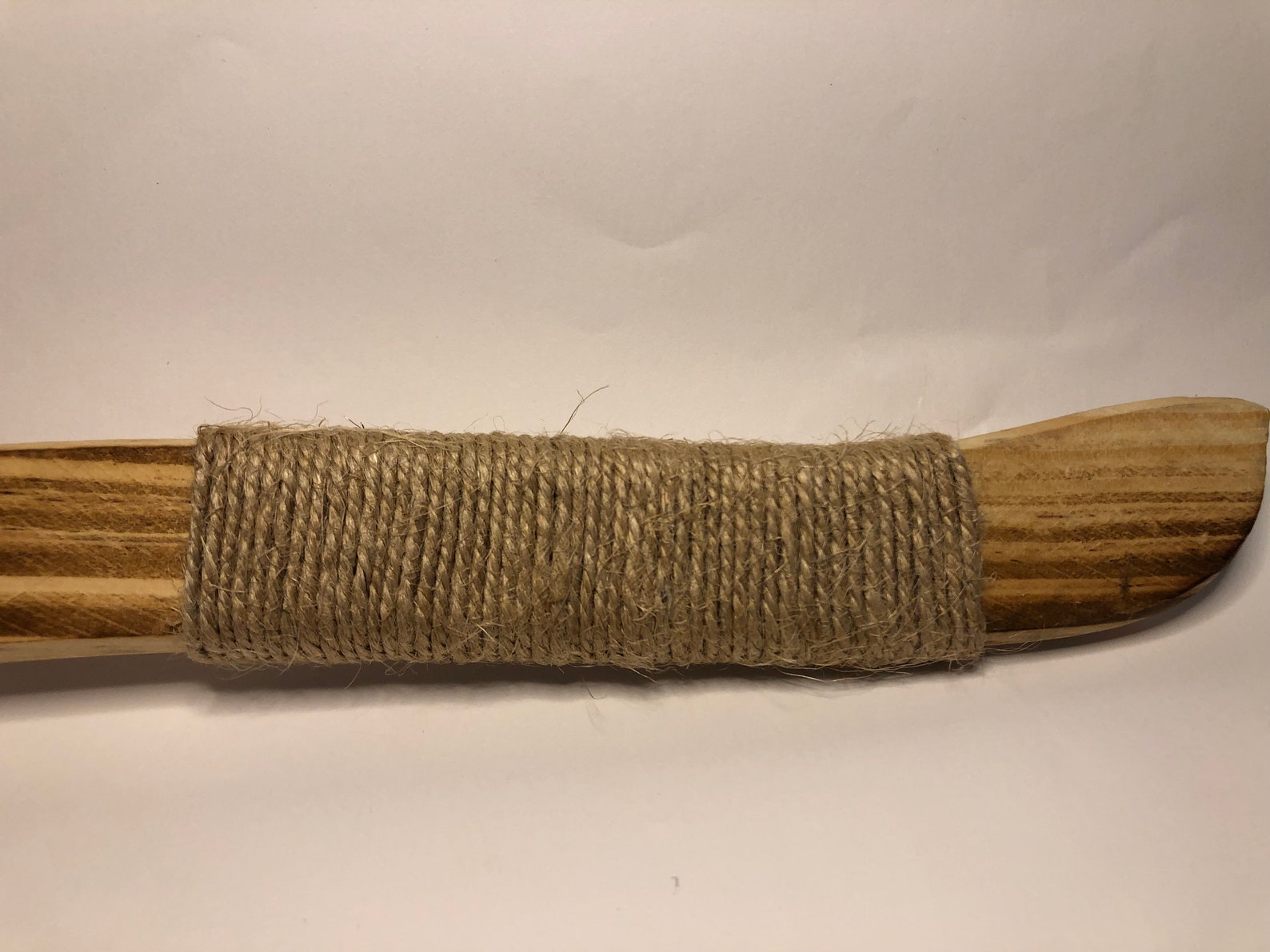 Toy Wooden Axe Handle Wrapped with Hemp Rope and the Tail | Etsy