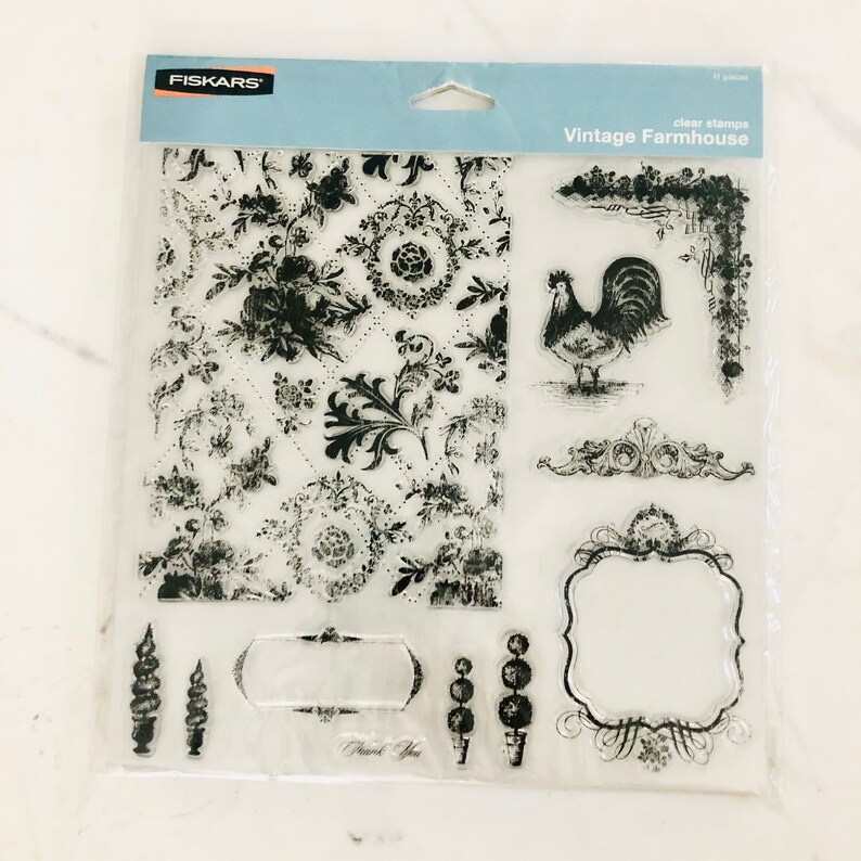 Fiskars Stamp sets Repositionable Rubber Stamps Stamps | Etsy