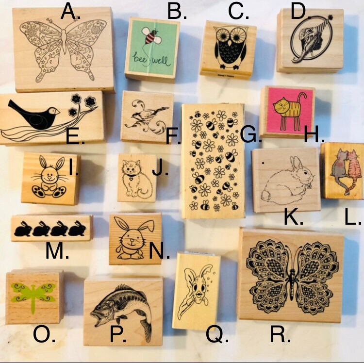Animal Stamps Rubber Stamps Farm Animal Stamps Stamping - Etsy