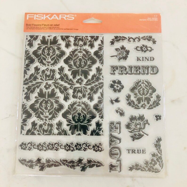 Fiskars Stamp sets Repositionable Rubber Stamps Stamps | Etsy