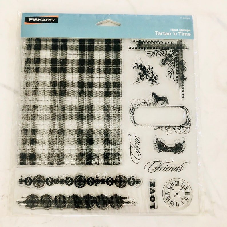 Fiskars Stamp sets Repositionable Rubber Stamps Stamps | Etsy