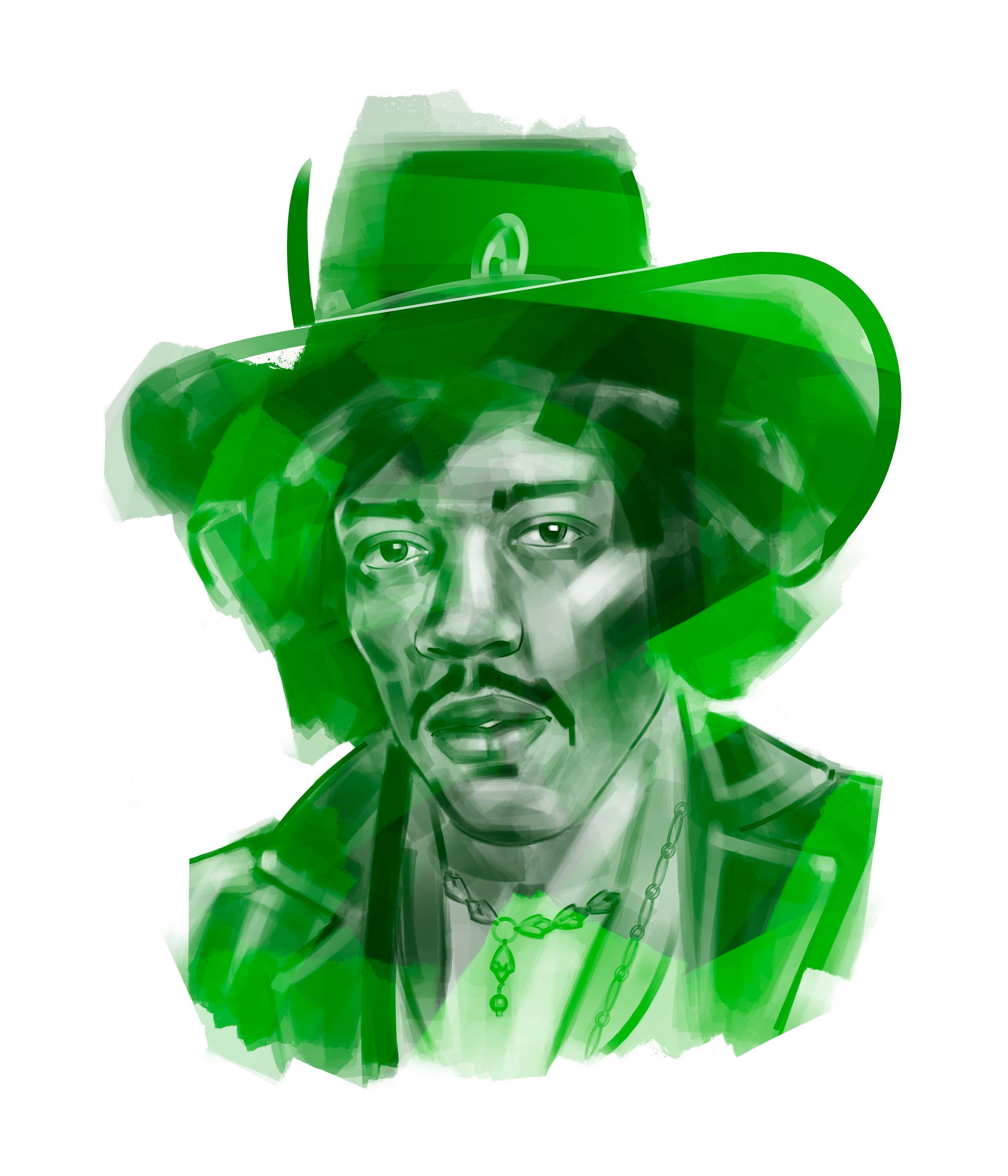 Jimi Hendrix colour Variations Poster - Etsy