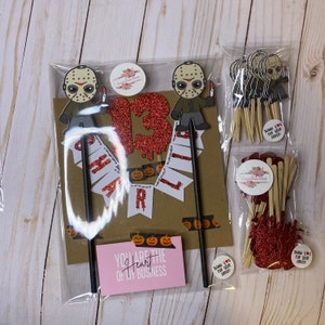 Halloween Cake Topper, Killer Birthday, Horror Birthday, Slasher, Have ...