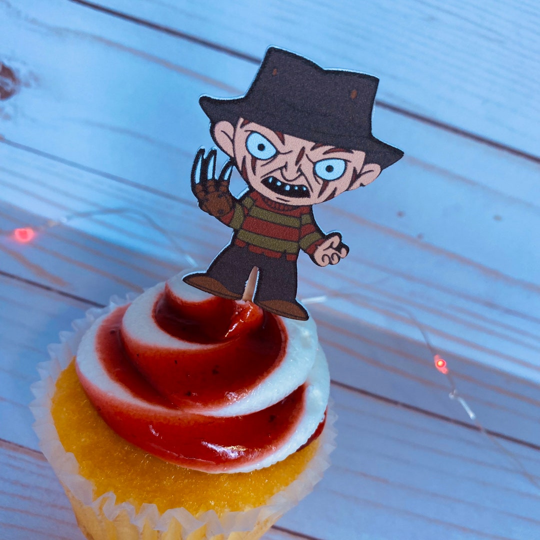 Horror Inspired Cupcake Toppers, Horror Cupcake Toppers, Horror ...