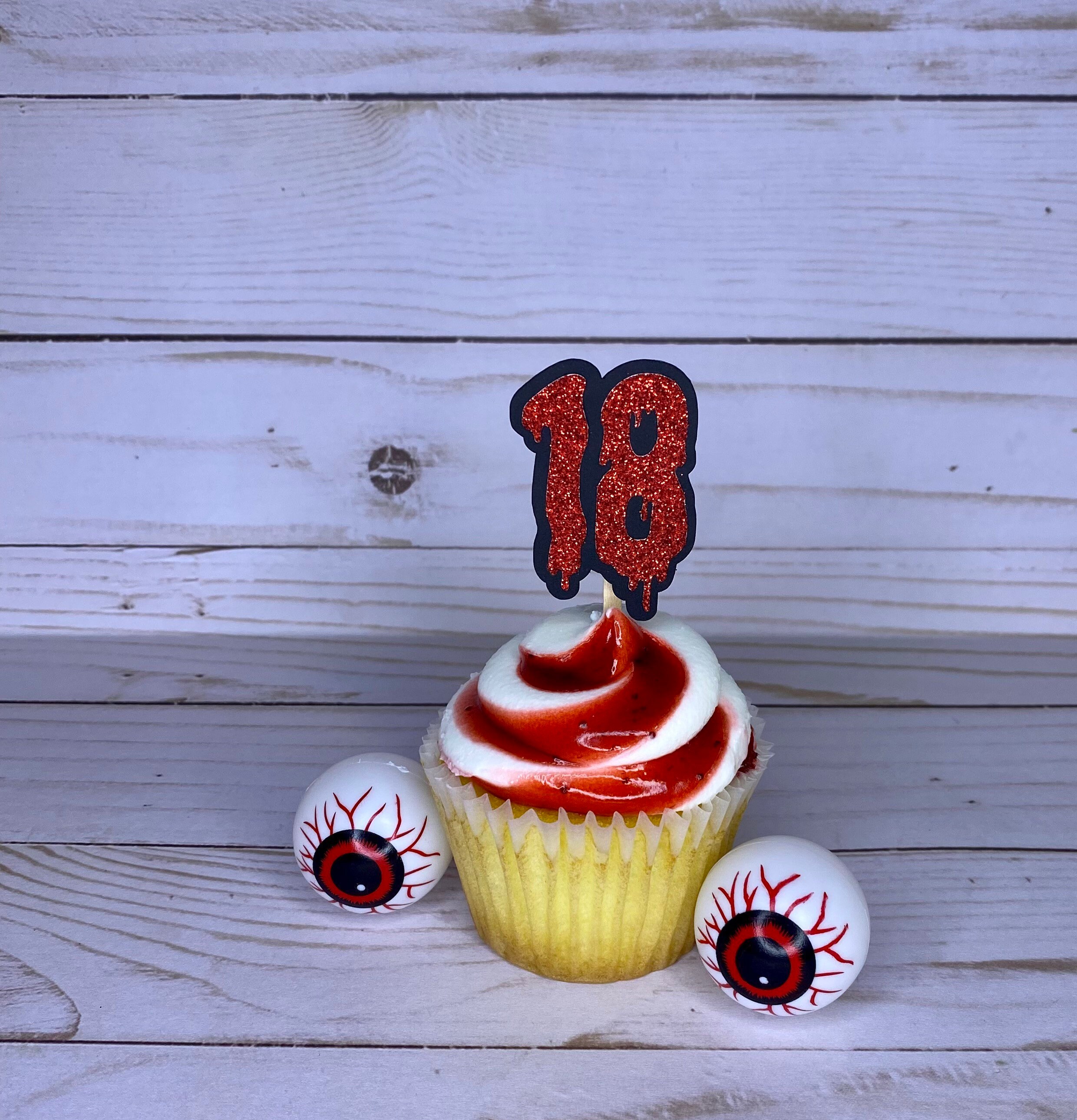 Horror Cupcake Toppers Horror Birthday Killer Birthday - Etsy