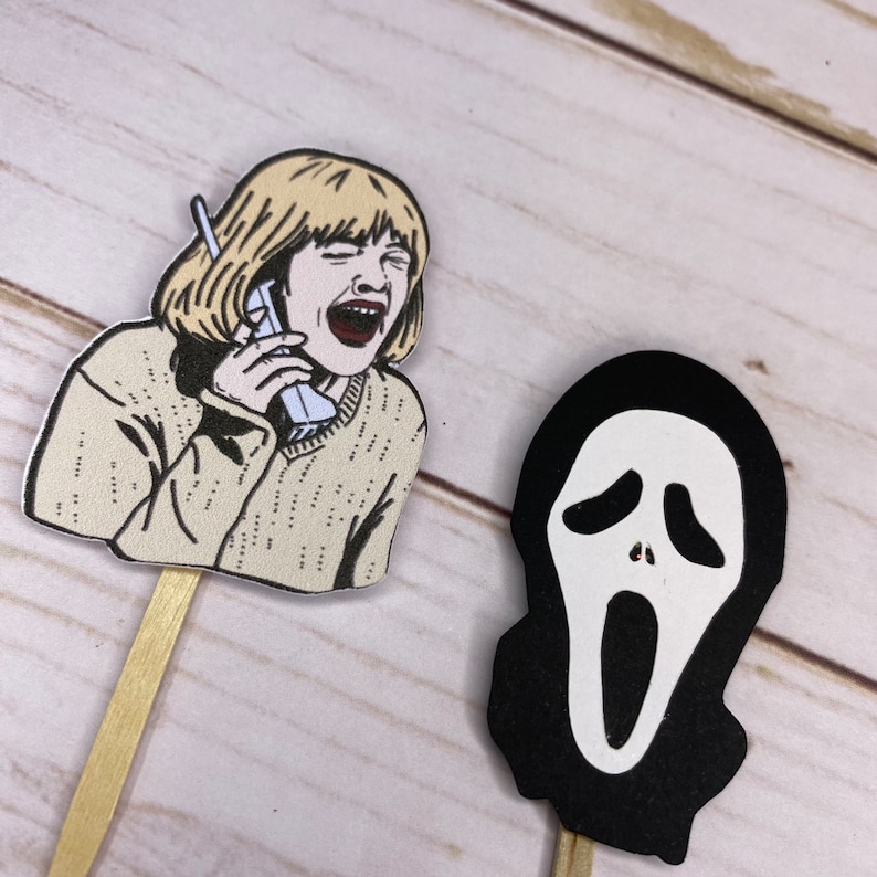 Scream Cupcake Toppers Ghostface Cupcake Toppers Whats Your - Etsy