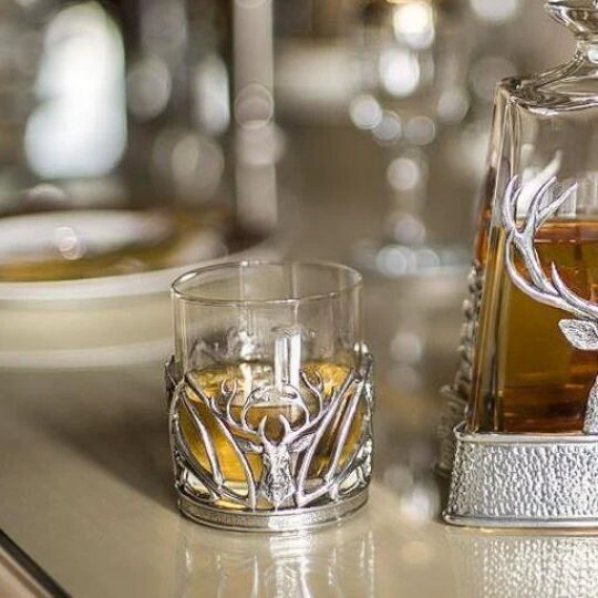 Personalised Stag Decanter & 2 Stag Glasses Set - Etsy UK