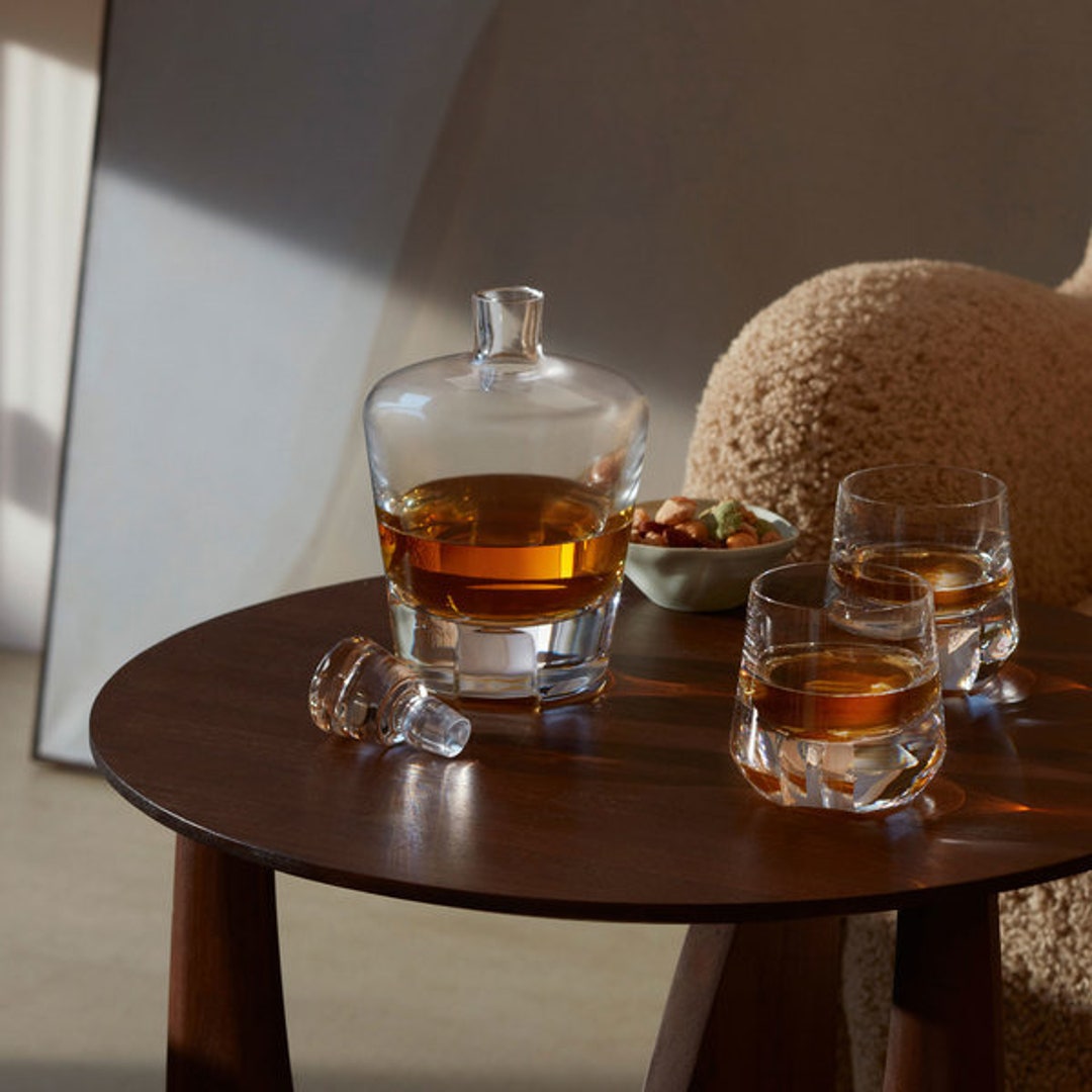 Personalised Lsa Whisky Cut Decanter Set , Wedding Gift, Personalised ...