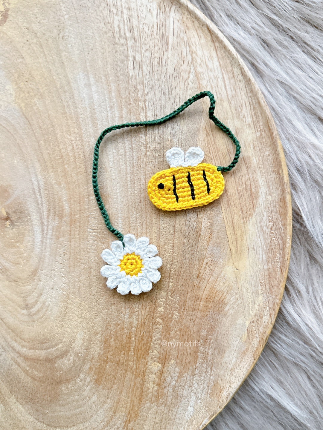 Bee and Flower Umbilical Cord Ribbon, Umbilical Cord Tie, %100 ...