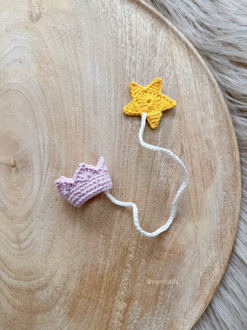 Princess Crown Umbilical Cord Ties, %100 Original Cotton, Star ...