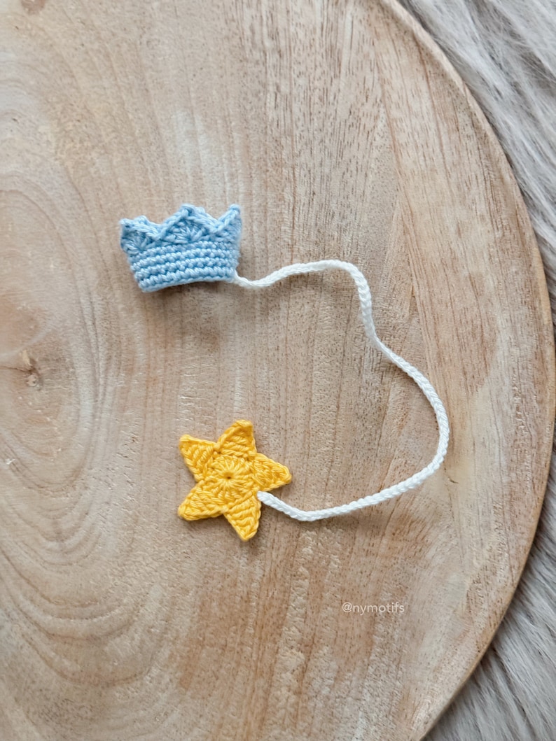 Prince Crown and Star Umbilical Cord Band, %100 Cotton Organic ...