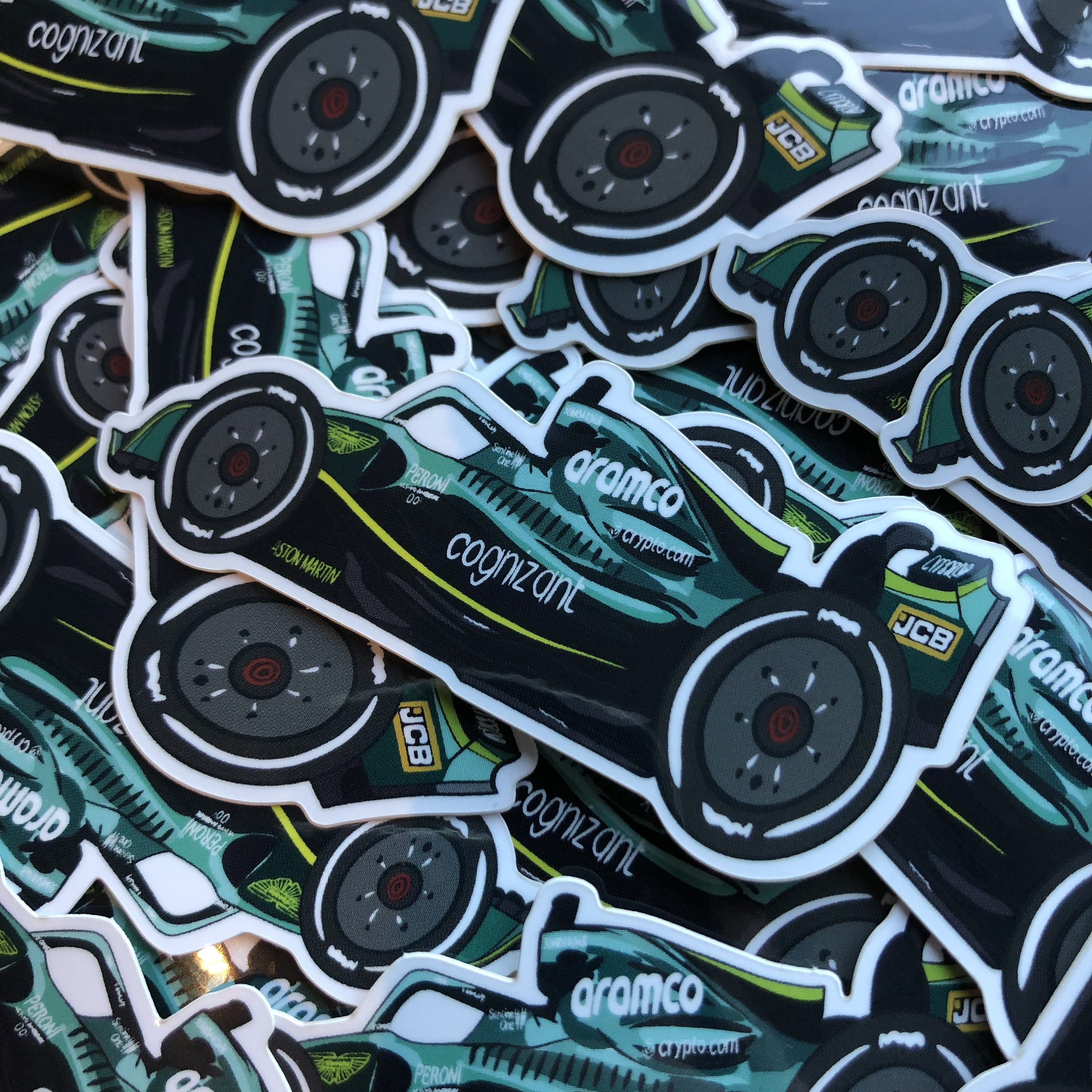 Formula 1 Livery Stickers SET 1 // Pack of 5 F1 Vinyl Set - Etsy