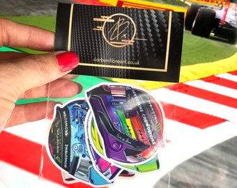 Lewis Hamilton 44 Signature LH44 Sticker Decal Mercedes F1 - Etsy