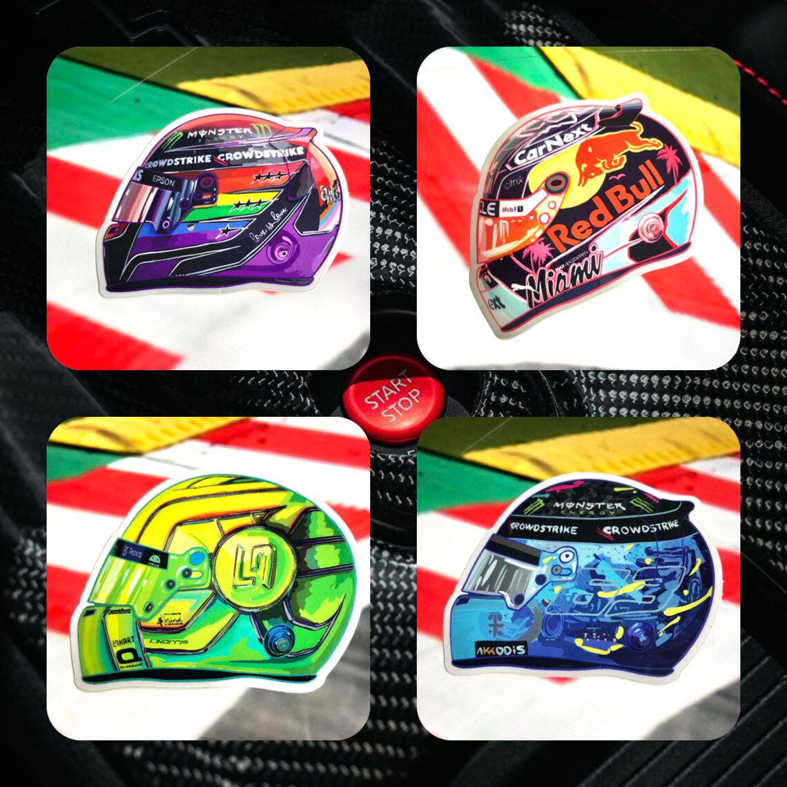 Lando Norris 2022 Helmet Sticker // F1 Vinyl Decal / Formula - Etsy