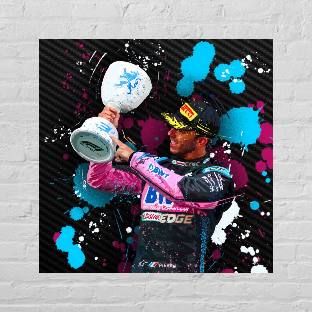 Pierre Gasly P3 Dutch Gp 2023 Art Print pink Square F1 Wall Art ...