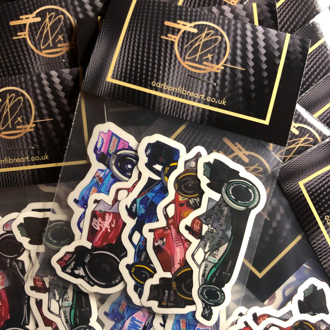 NEW Formula 1 Livery Stickers Set 2 // Pack of 5, F1 Vinyl Set - Etsy