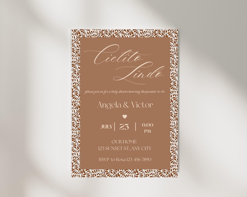 Cielito Lindo Baby Shower Template Bundle | Editable Fiesta-themed ...