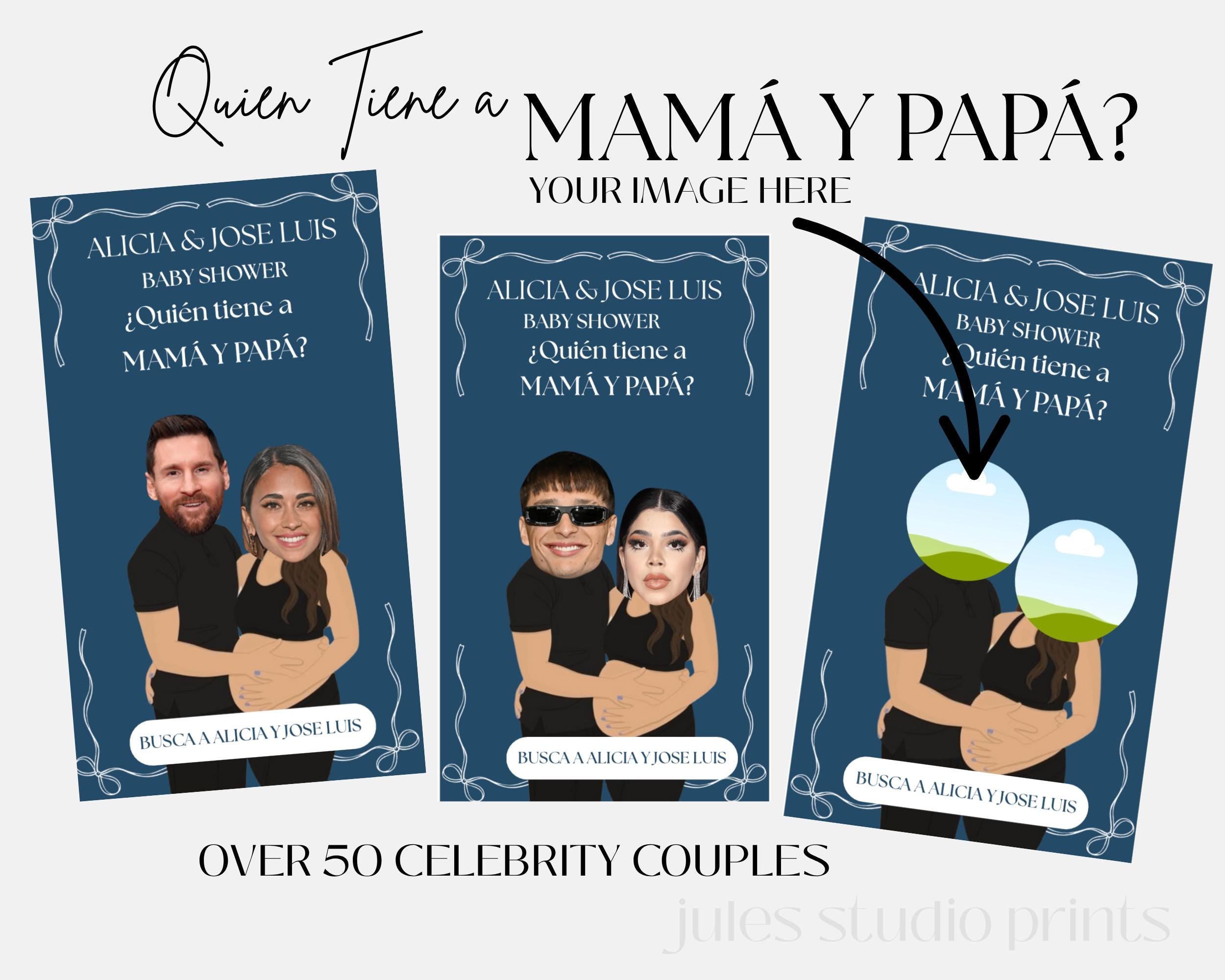 Quién Tiene a Mamá Y Papá? Baby Shower Game | Funny Baby Shower ...