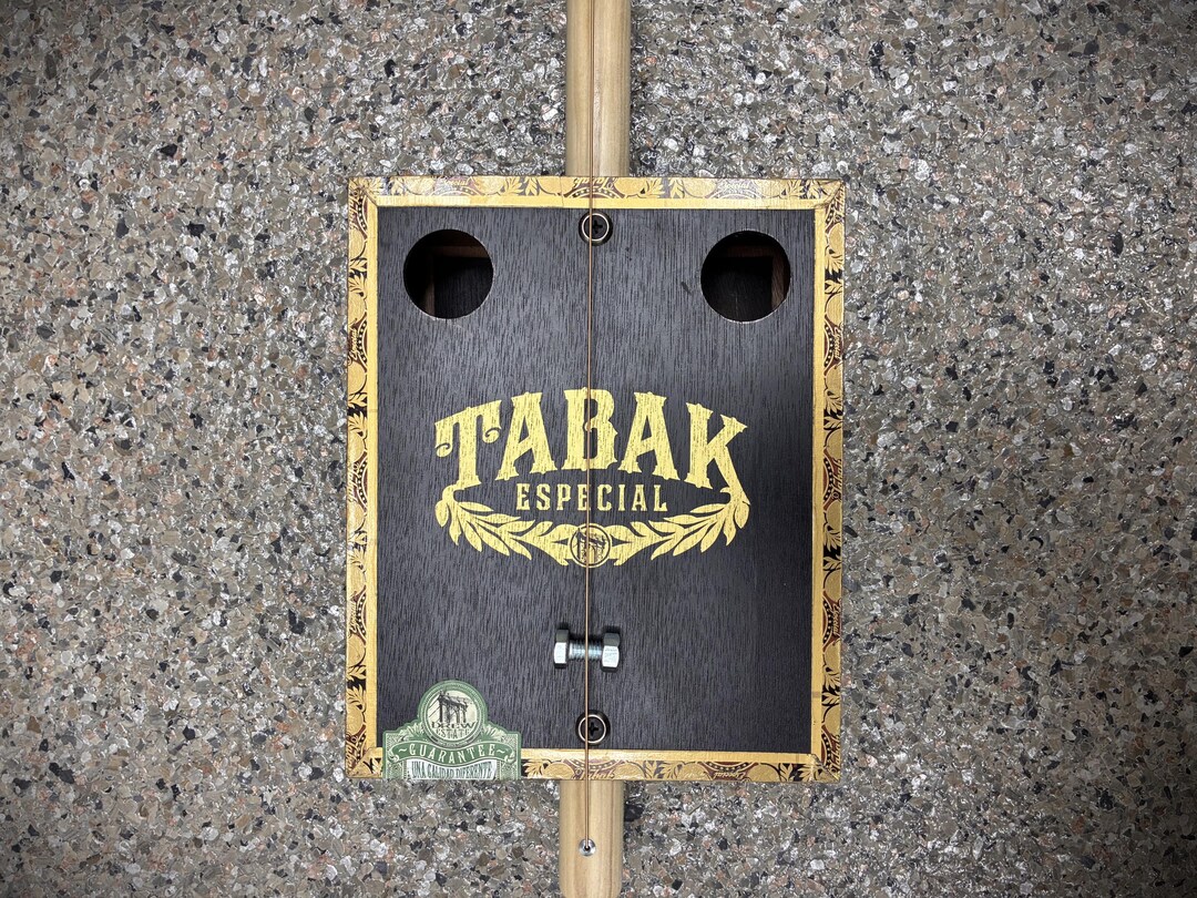 Handmade Electric Diddley Bow – One‑string Cigar Box Guitar W/ Pickup ...
