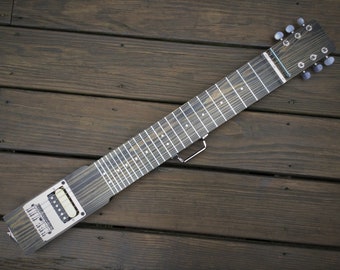 6 String Lap Steel Guitar Fretboard Screenprinted Onto - Etsy
