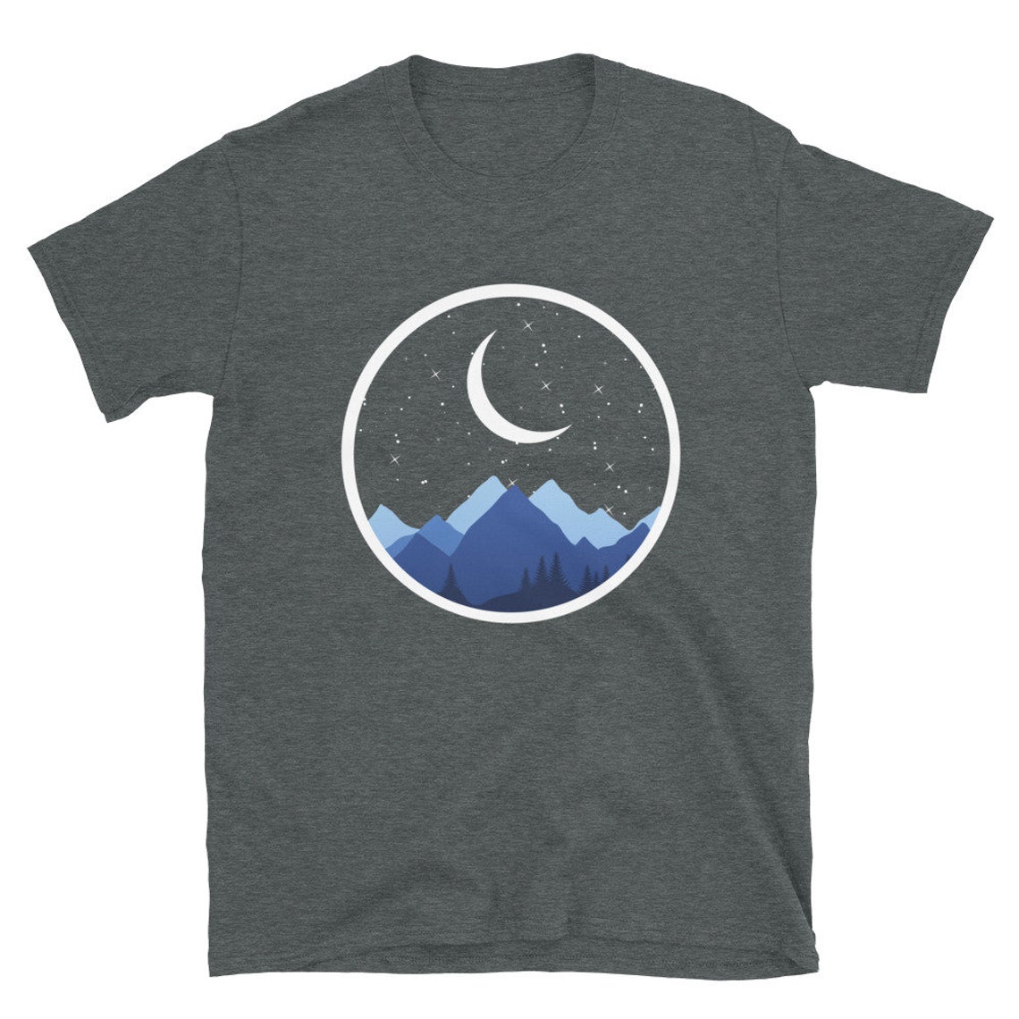 Mountain Night Sky Shirt Under The Stars Shirt Nature Shirt | Etsy