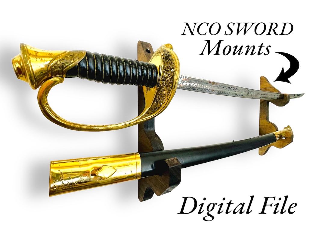 Military NCO Sword Wall Mounts | SVG Digital Download ONLY | Perfect ...