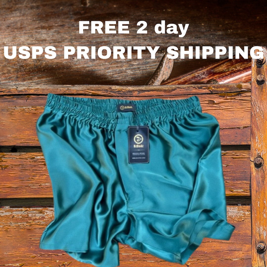Real Silk Boxers for Men/ Green Silk Hoochies / Trendy - Etsy