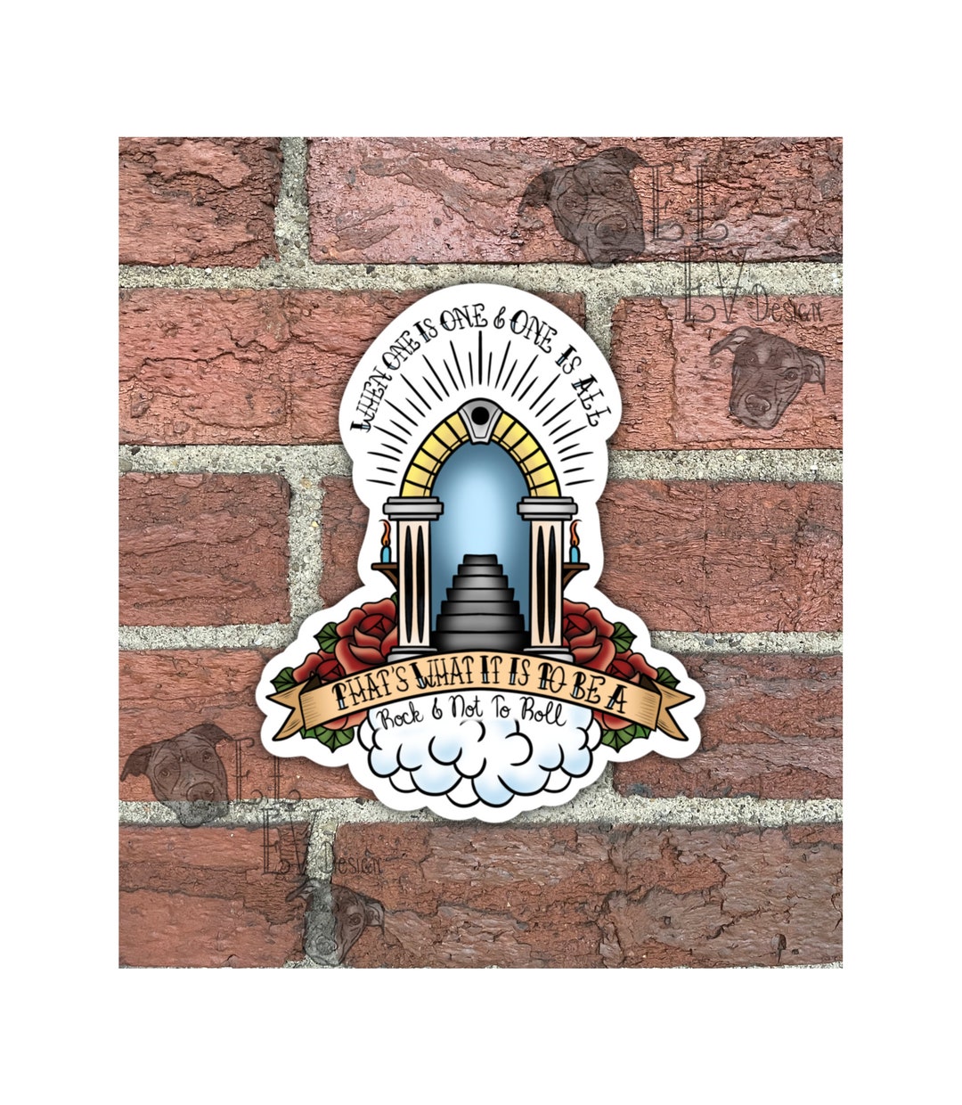 Led Zeppelin Vinyl Sticker, Gift for Music Lovers, American Traditional ...