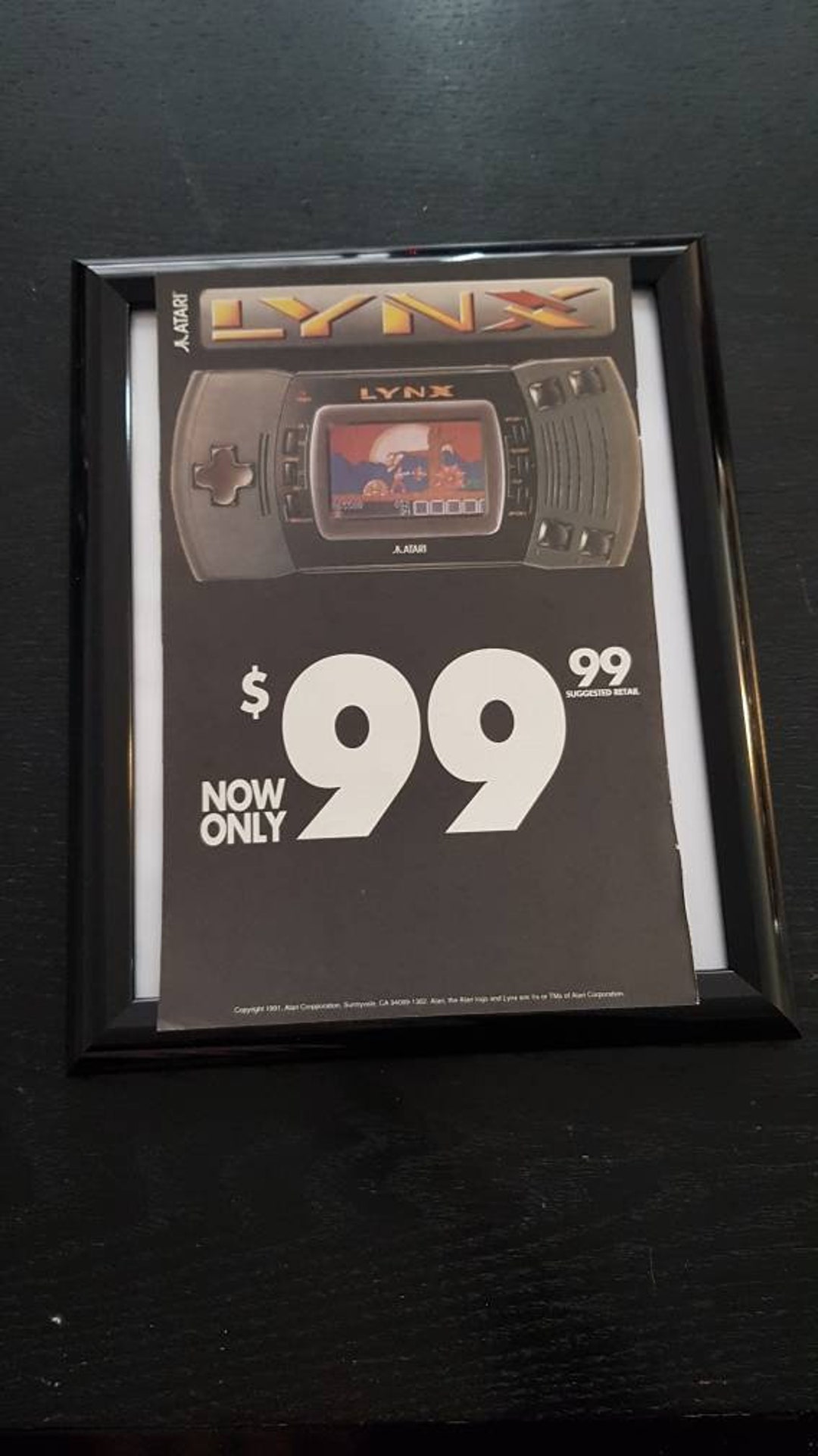 Atari Lynx Advertisement Poster in Frame - Etsy
