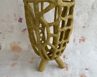 Joan - Cardboard Clay, Mache Pottery and Sculpture by Katie Austin ...