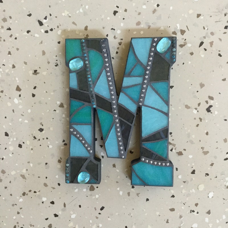 Stained Glass Letter M - Etsy