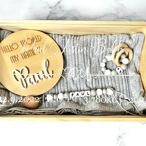 Personalized Baby Keepsake Box - Etsy Australia