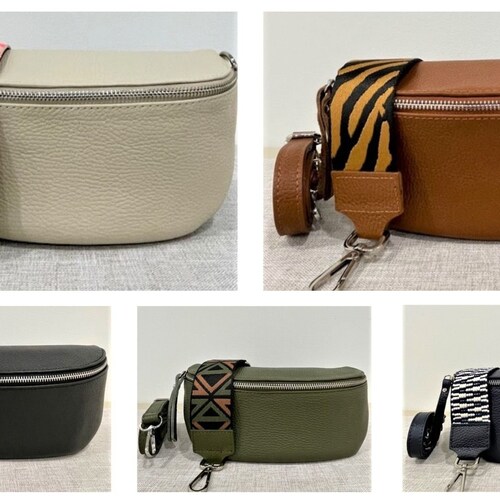 Leather Belly Bag for Women With Straps Crossbody Belt Bag - Etsy