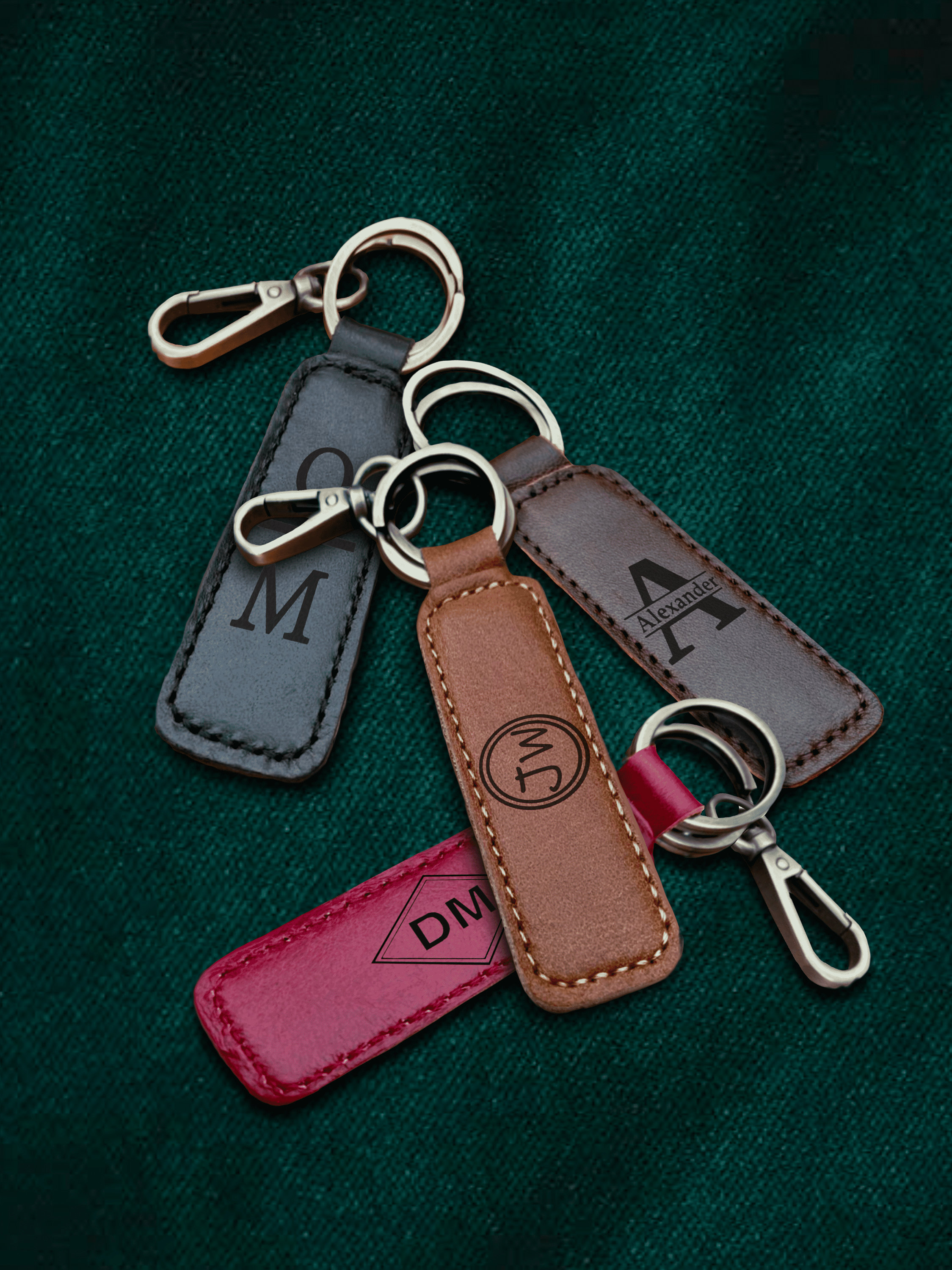 Customized Leather Key Holder Personalized Leather Key Ring - Etsy