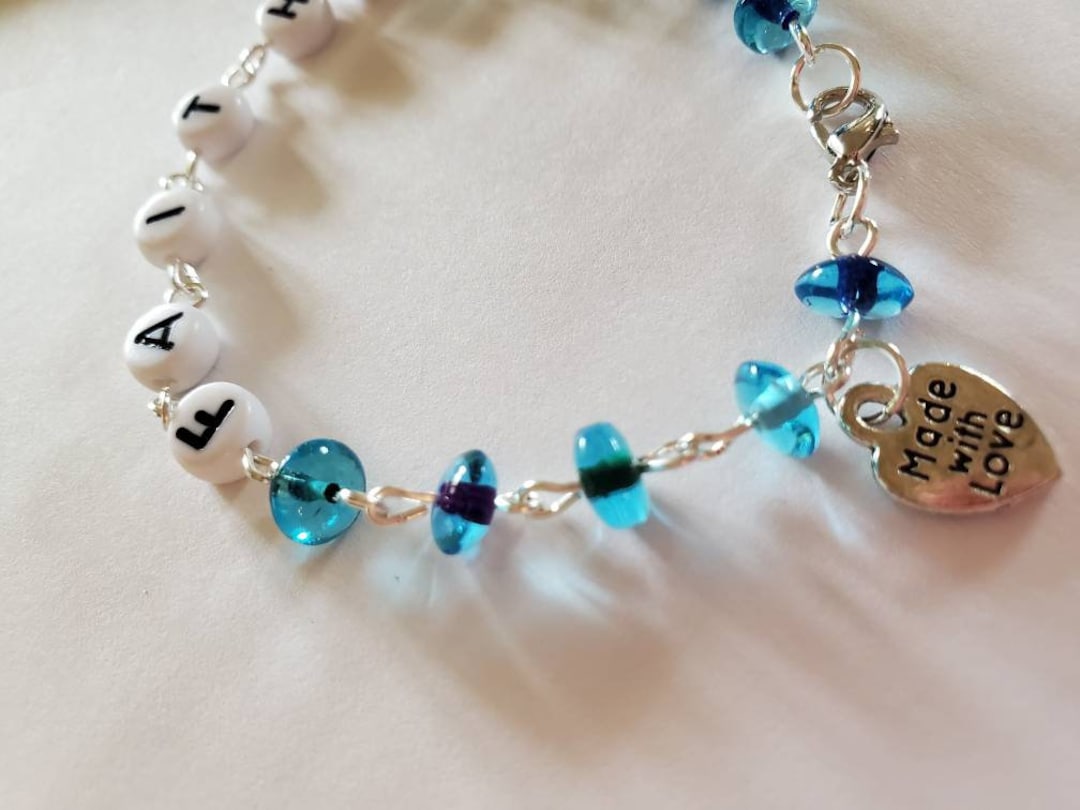 Beautiful Light Blue Bracelet - Etsy